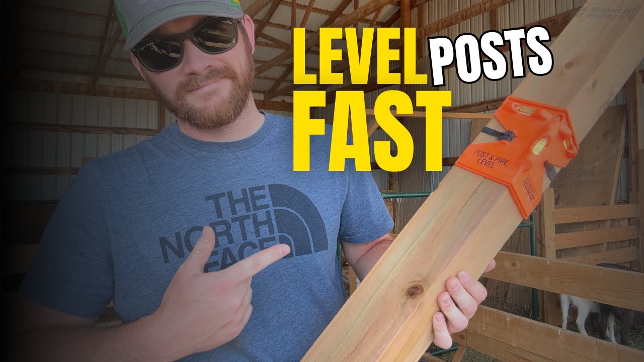 The Fastest Way to Level Fence Posts - YouTube