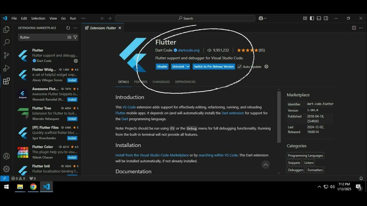Tutorial Instalasi Flutter SDK + VS Code - YouTube