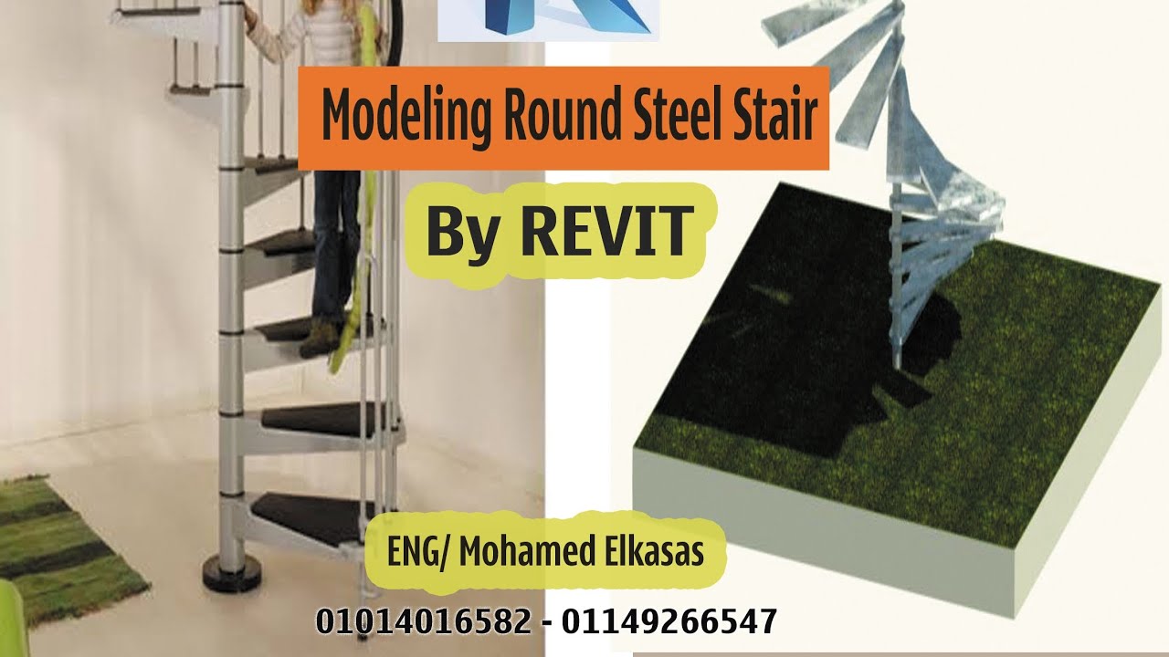 Modeling Round Steel Stair By REVIT - YouTube