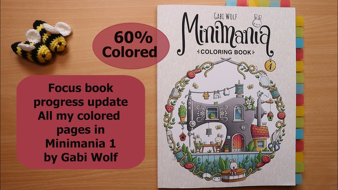 All my colored pages in Minimania 1 | by Gabi Wolf | chatty | Focus book progress update | Flip ...