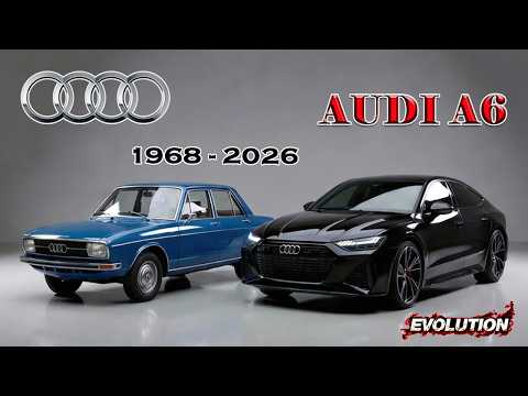 THE EVOLUTION OF AUDI How the AUDI A6 has changed over 58 years 1968 vs  2026  The story of a legend