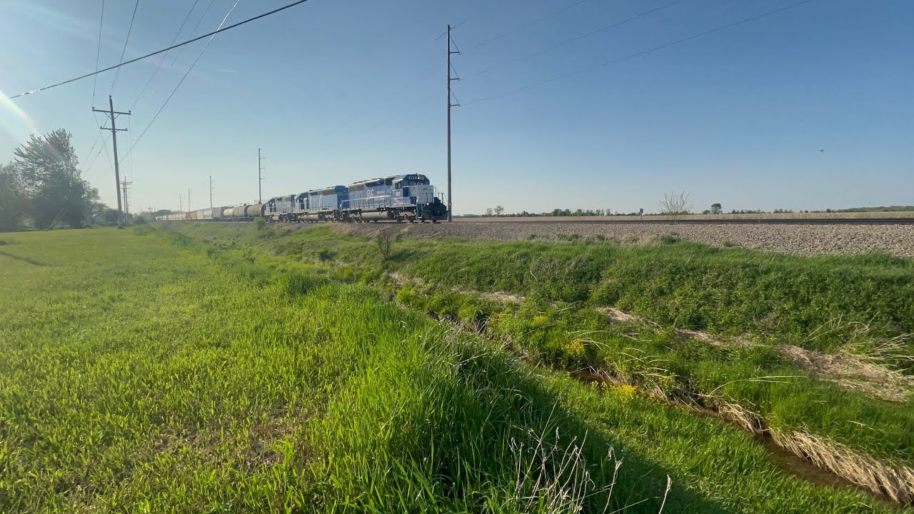 GLC Great Lakes central railroad coming through Somerton Road - YouTube