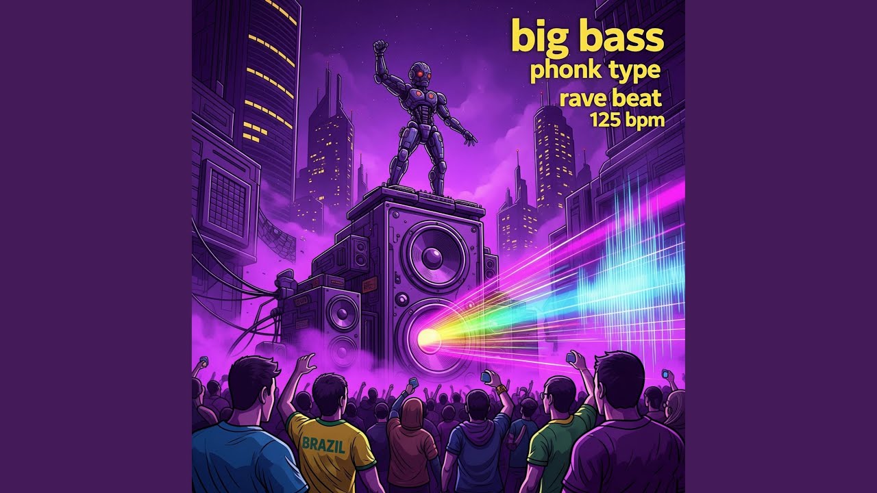 big bass phonk type rave beat 125bpm - YouTube
