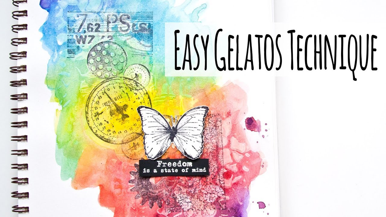 Easy Gelatos Technique For Adding Color And Texture - YouTube