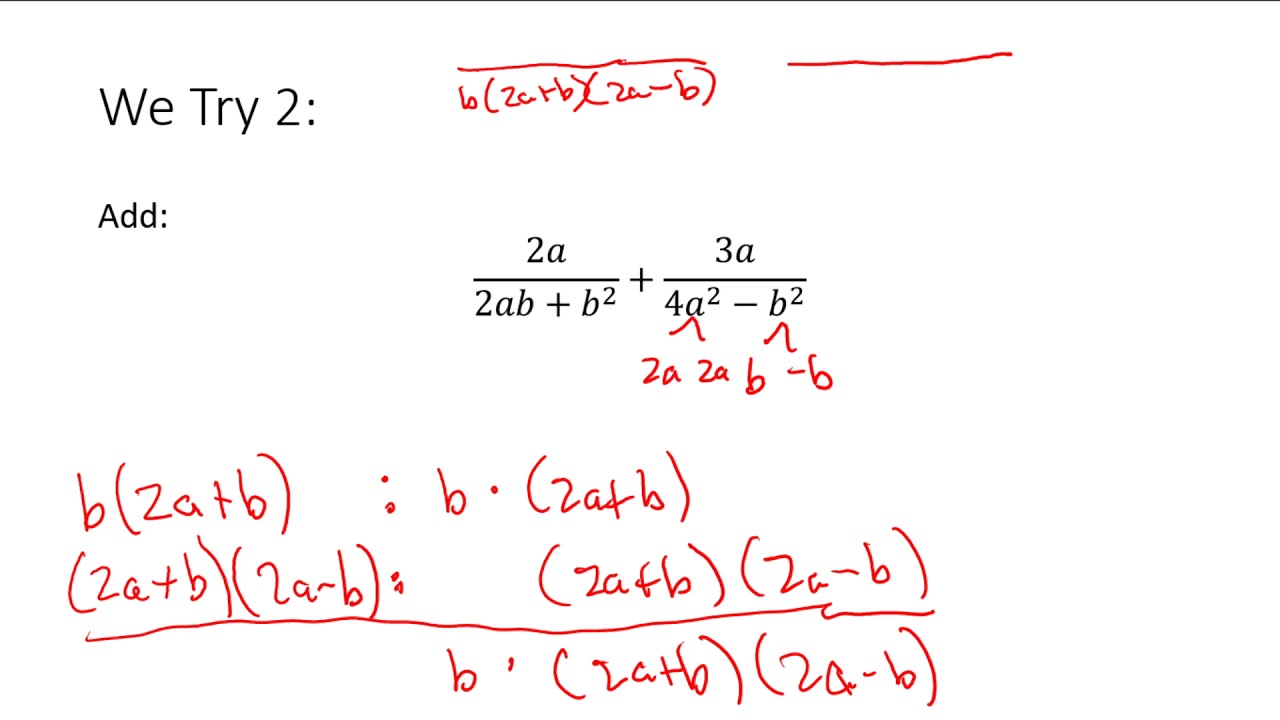 Algebra 8 4b Adding And Subtracting Rational Expressions With Unlike Algebra 8 4b Adding And Subtracting Rational Expressions With Unlike