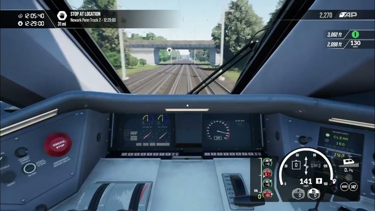 TSW3 TRAIN 2160 and the NYE scenario. - YouTube