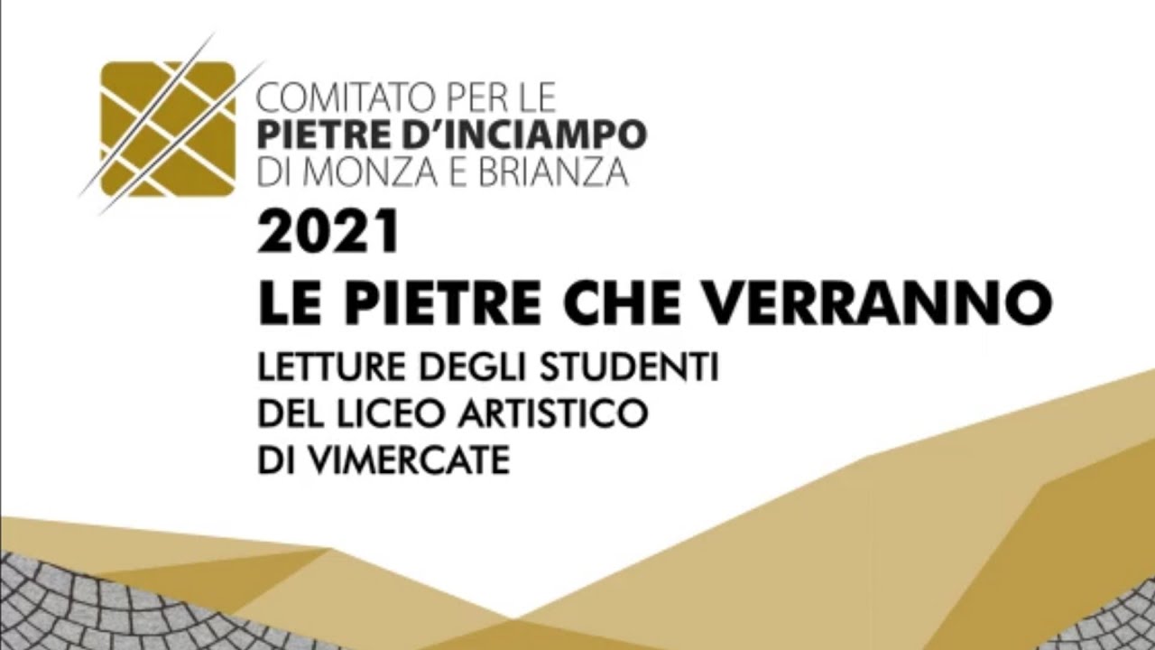Storie di deportazione, “Pietre d’inciampo di Monza e Brianza 2021 ...
