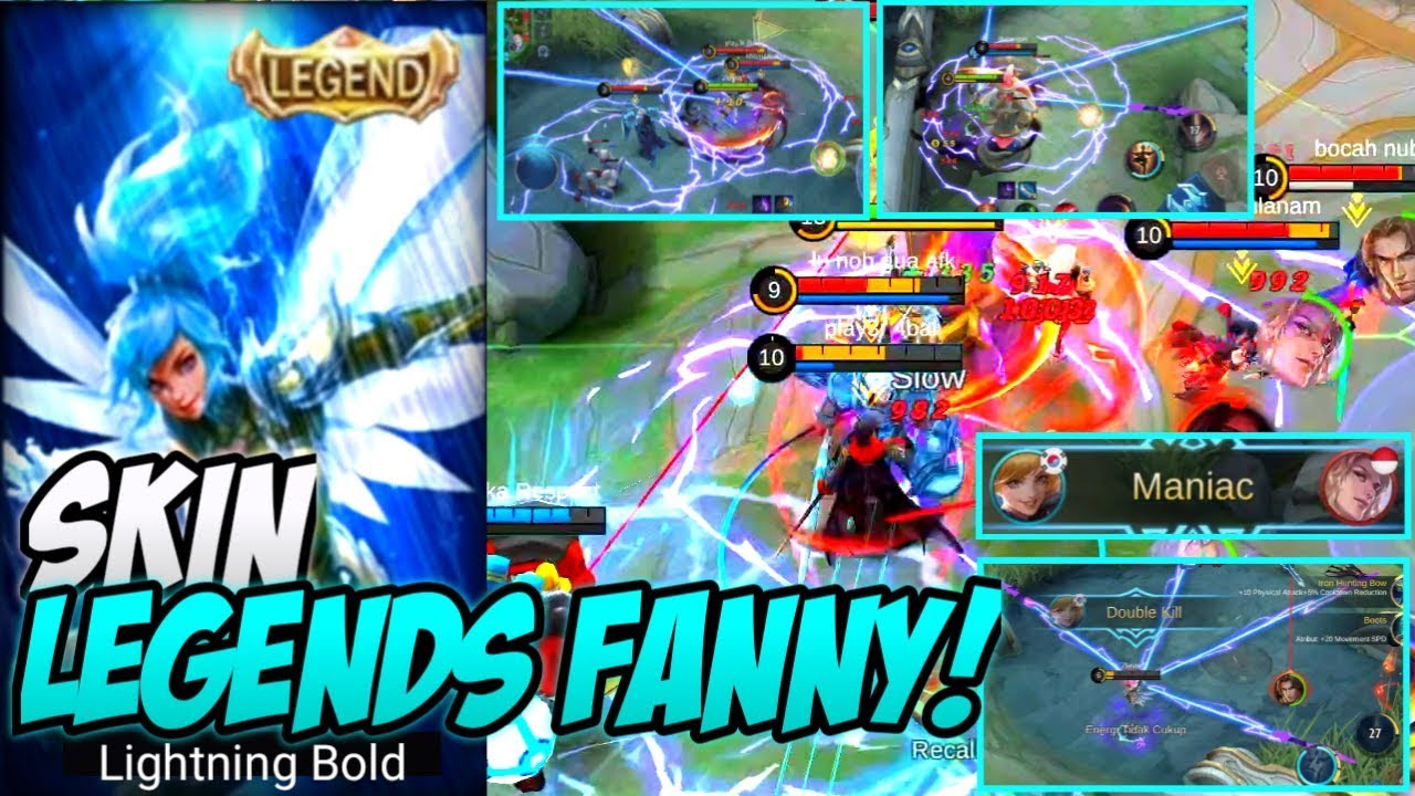 REVIEW SKIN LEGENDS FANNY LIGHTNING BOLD!! KEREN PARAH!!! - MOBILE ...