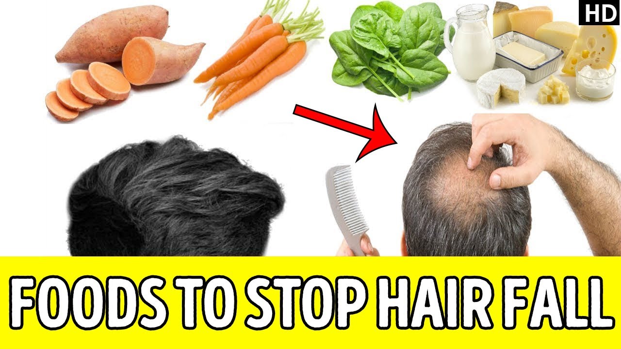 Foods to stop hair fall || home remedies for hair growth || what causes ...