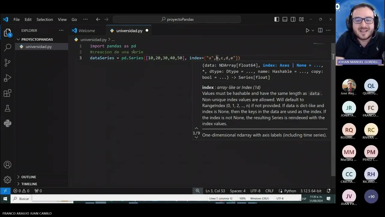 DEV CAMP Parte 4: Uso de Librería Pandas - YouTube