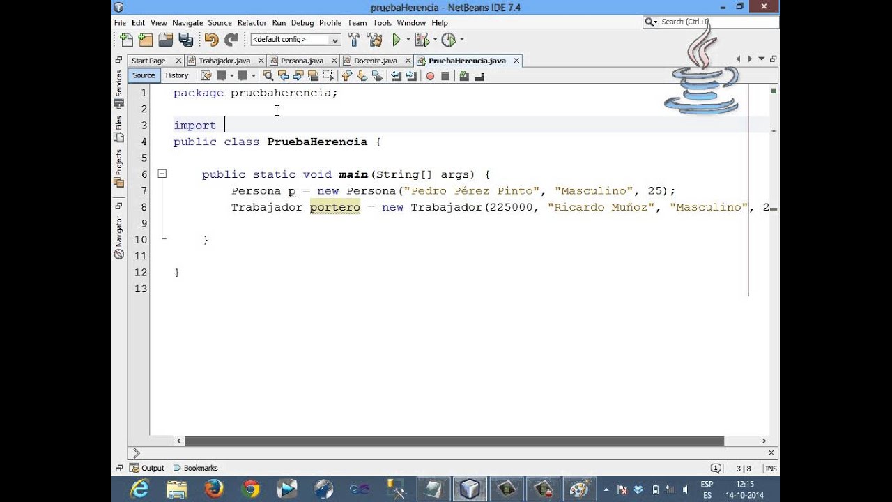 [Clase en vivo] Ejemplo básico de herencia en java [1/3] - YouTube