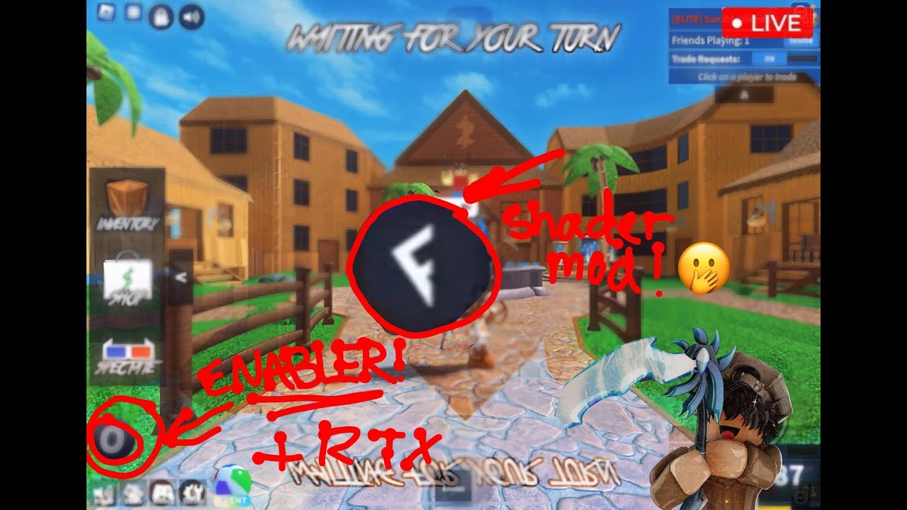🔴MM2 WITH MY NEW MOBILE SHADERS MOD (JUST DANCINGGG)🔴 👹mobile👹 - YouTube