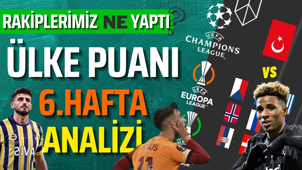 ÜLKE PUANI 6.HAFTA ANALİZİ - YouTube