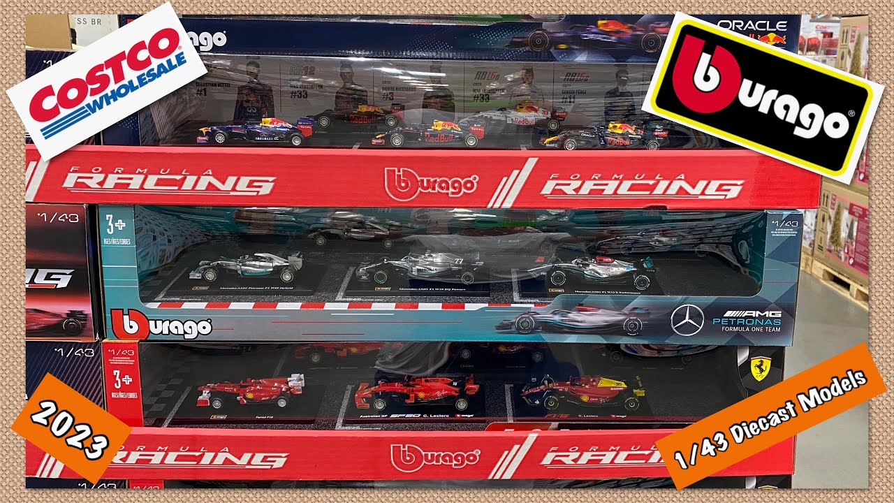 1:43 Bburago Formula 1 Racing Cars Diecast Models - Costco South ...