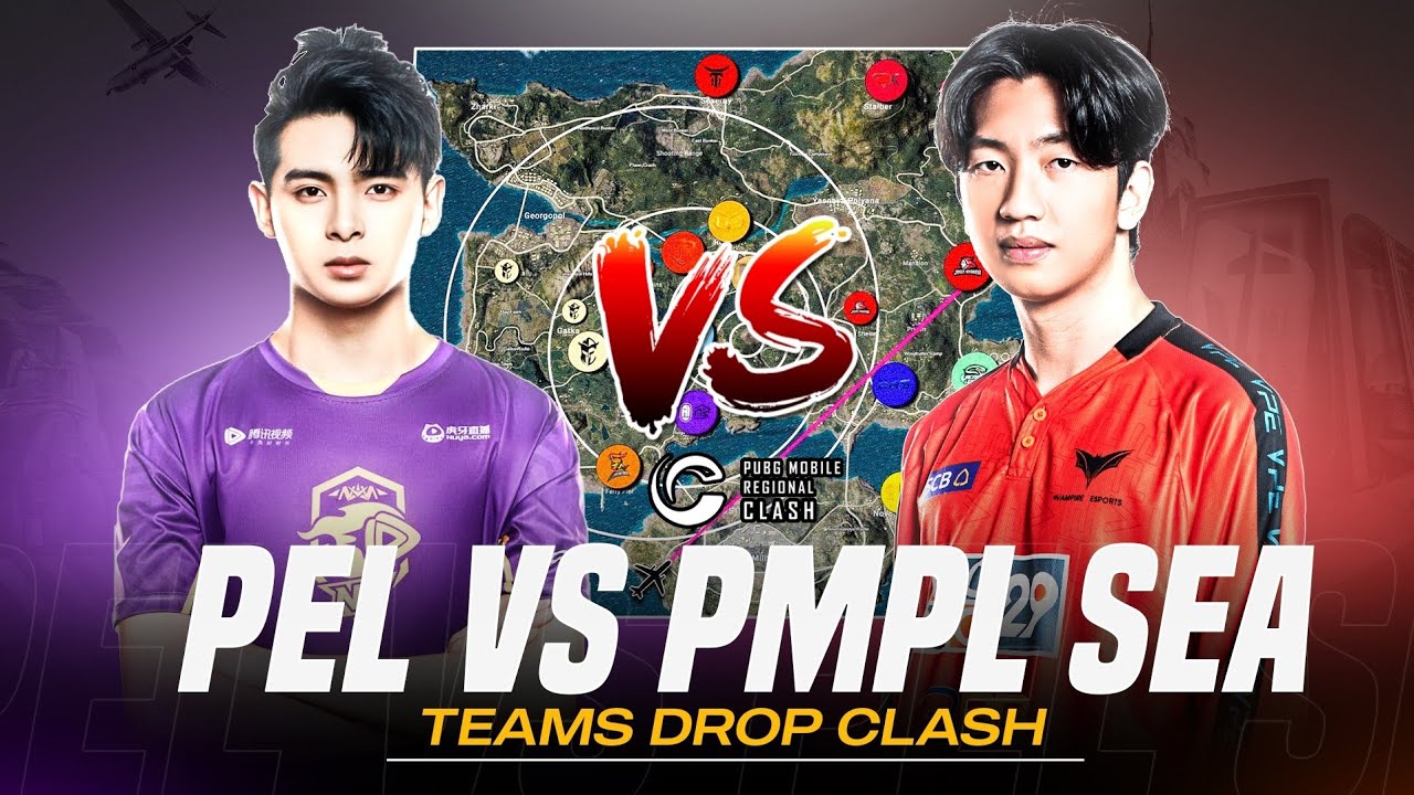 Global Regional Clash : Pel vs PMPL Sea Teams Drop Clashes | 1 Drop 4 ...