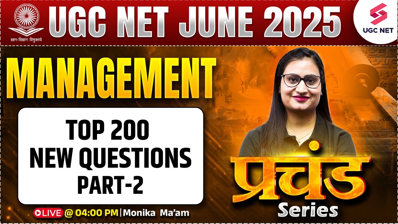 UGC NET Management Questions #2 | UGC NET Management Paper 2 By Monika Mam - YouTube