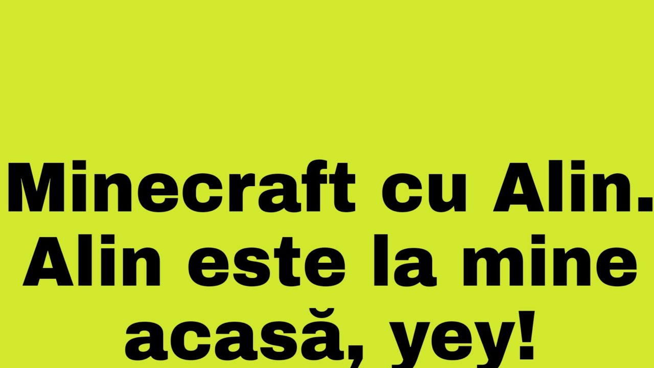 Minecraft cu Alin.Un nou inceput! - YouTube