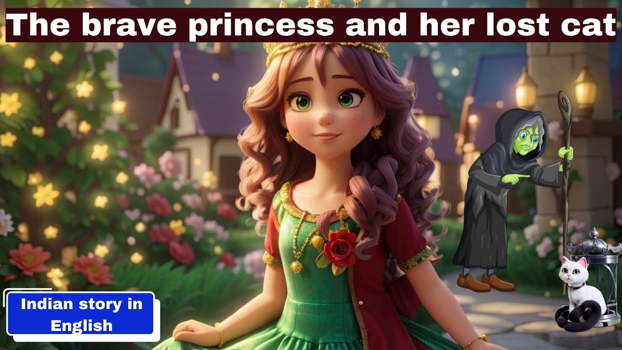 The brave princess and her lost cat - Indian story in English - YouTube