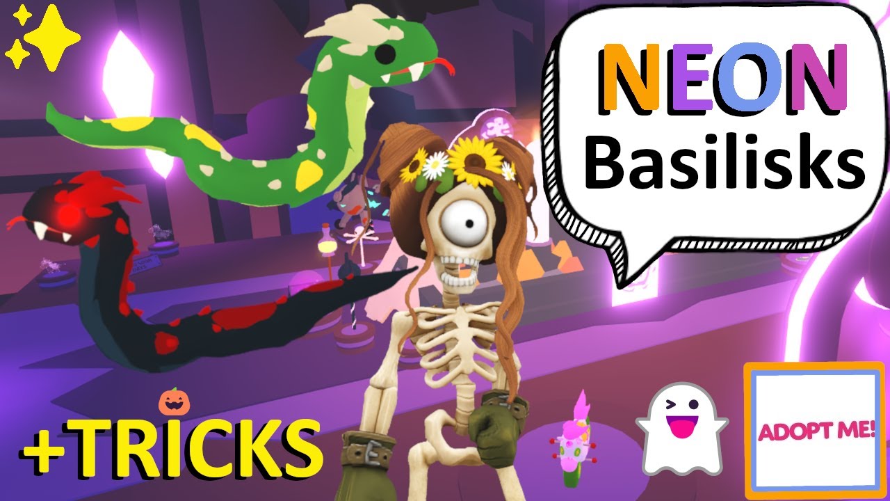 NEON BASILISK + NEON EVIL BASILISK with tricks // Halloween Update 2022 ...