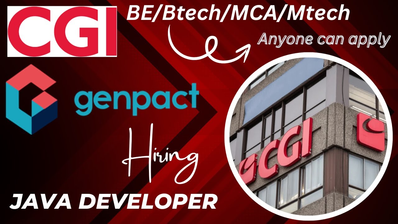 CGI & Genpact hiring Java Developers (Any graduate can apply) - YouTube