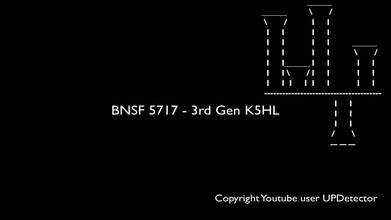 BNSF 5717 - 3rd Gen K5HL - YouTube