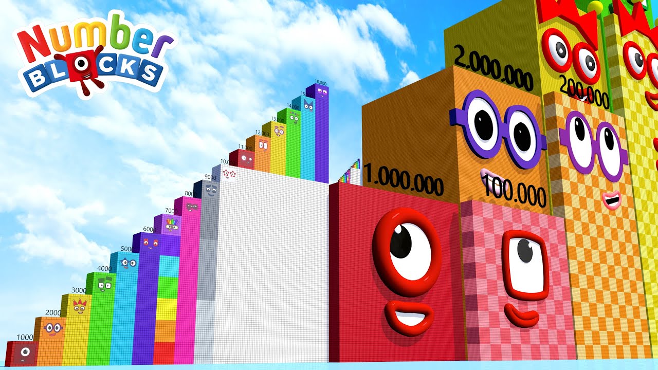 Looking for Numberblocks Step Squad 1 vs 300000 to 8 MILLION Standing ...