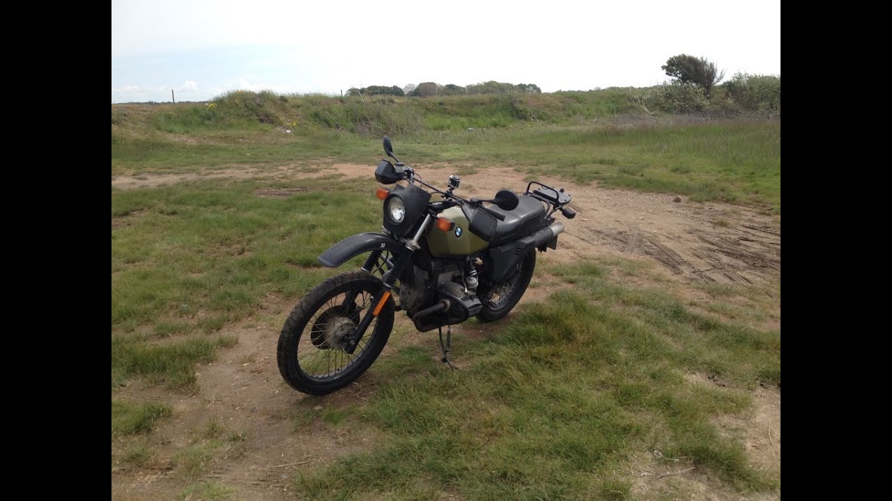 BMW R65 GS. 2015 - Gravel, a little water and some small roads - YouTube