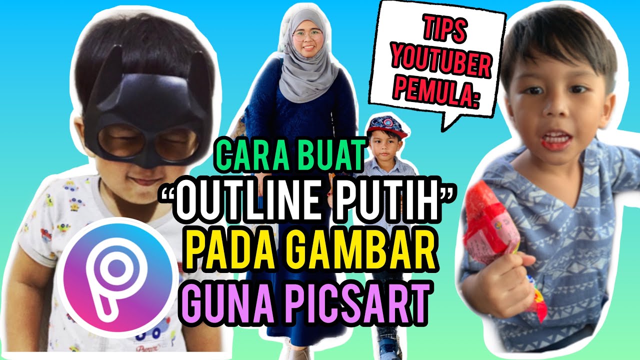 (MUST WATCH) Cara MENAMBAHKAN OUTLINE PUTIH MENGELILINGI OBJEK GUNA ...