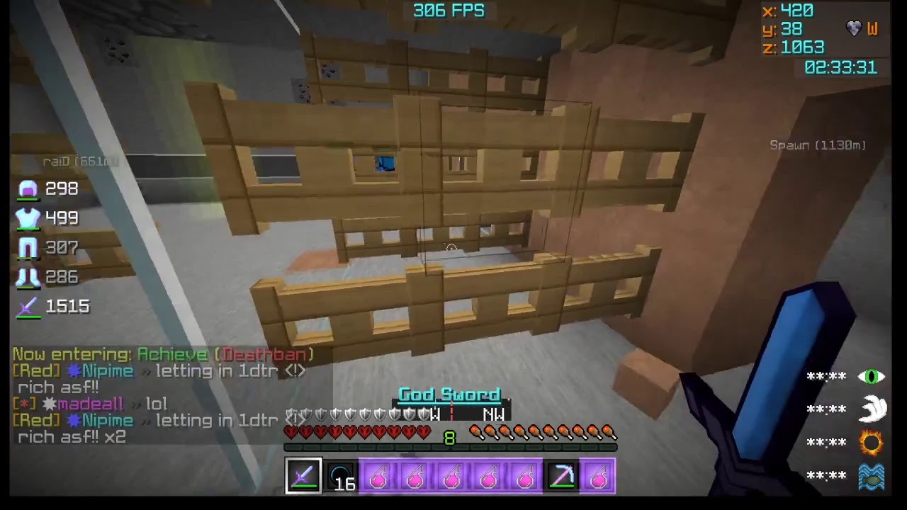 Minecraft hcf! base pvp - YouTube