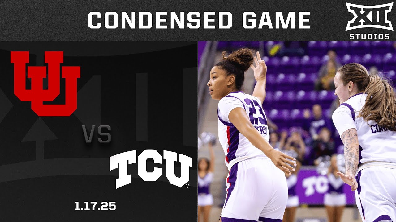 #23 Utah vs. #10 TCU Condensed Game | 2024-25 Big 12 Women's Basketball ...