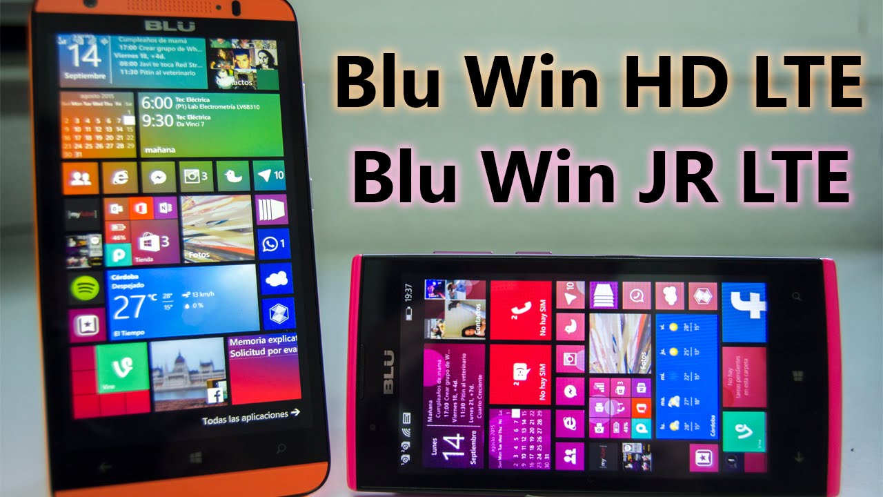 Blu Win HD LTE y Win JR LTE - Análisis - YouTube