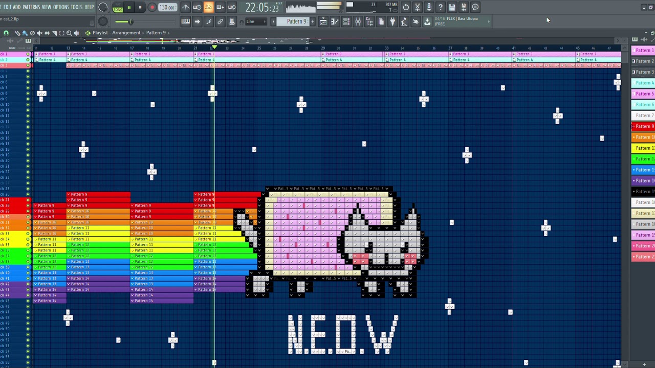 Nyan Cat but made with Fl Studio - YouTube