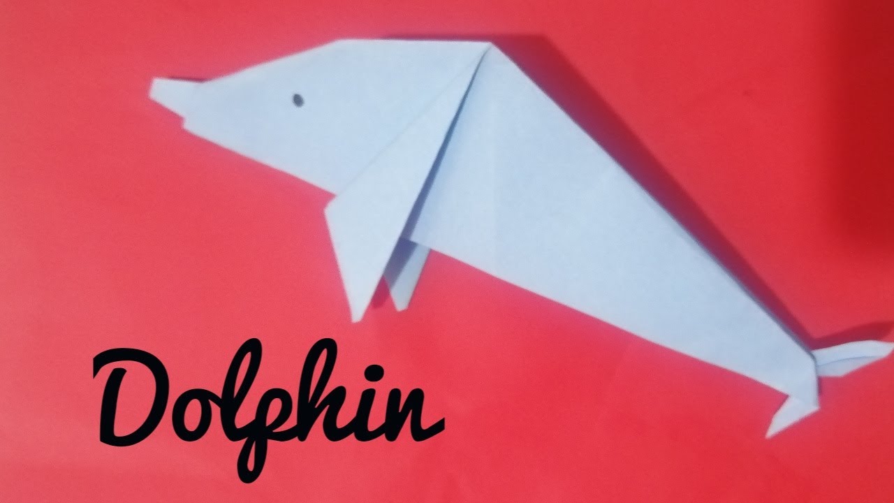 How to make a dolphin from paper step by step for beginners - YouTube