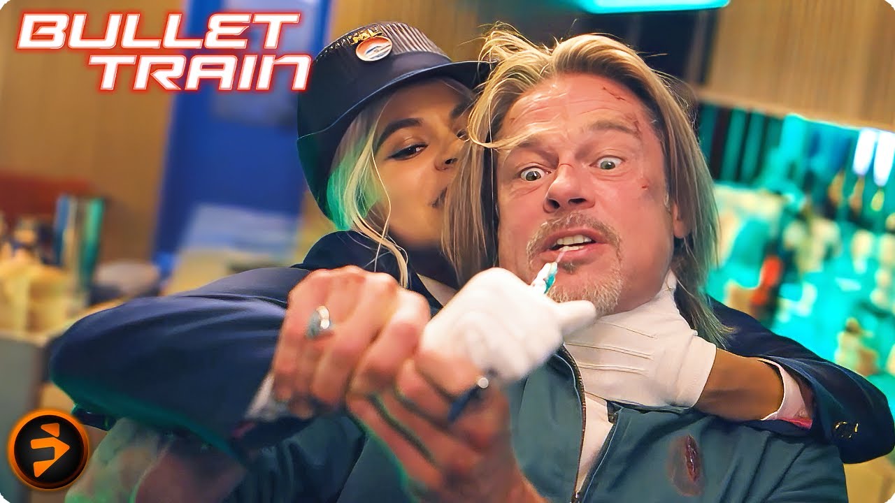 BULLET TRAIN | Ladybug vs The Hornet (Clip ITA) con Brad Pitt e Zazie ...