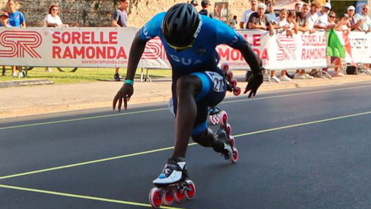 100 Mts Sprint Road Junior Men Semi final | WSC2023 - Italy - YouTube