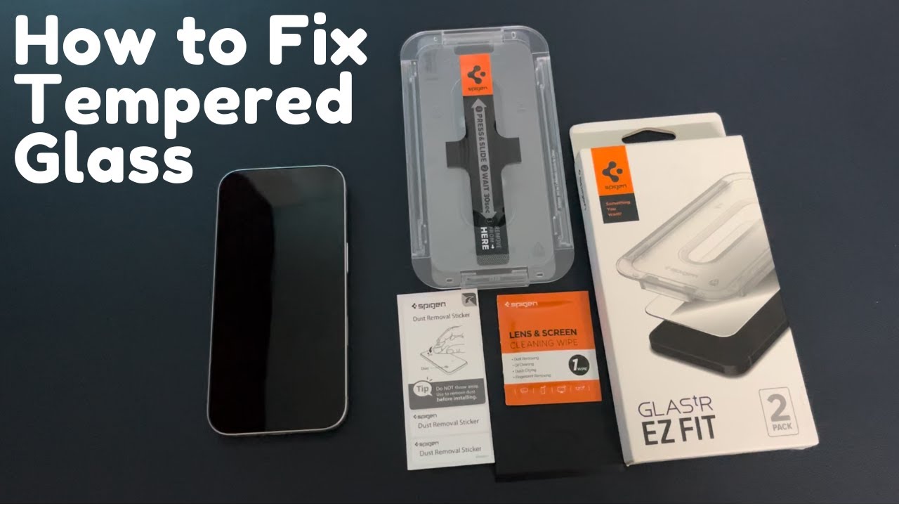 How to Fix Spigen EZ FIT Tempered Glass Screen Protector Guard ...