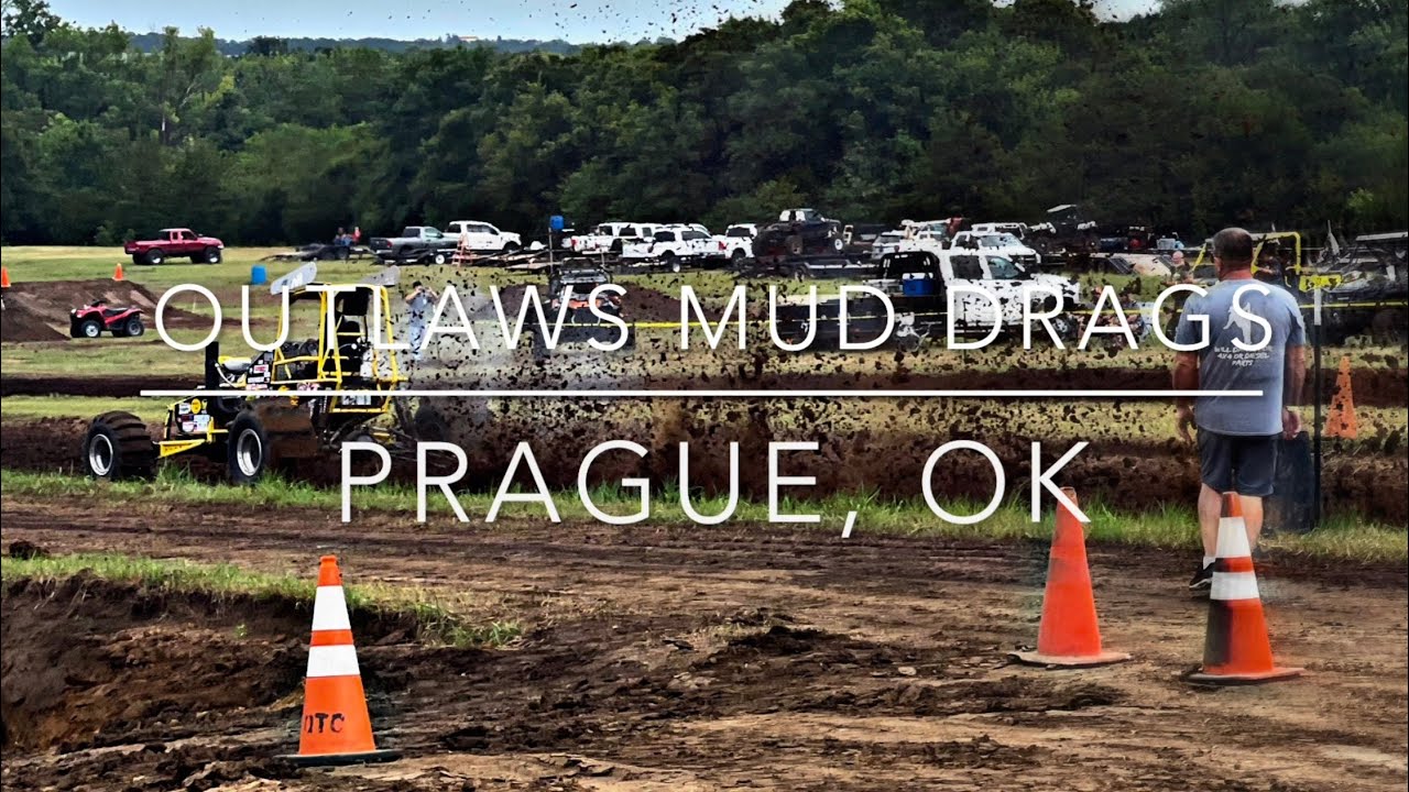 FLAT DIRT TRACK Racing at Outlaws Mud Drags in Prague, OK! - YouTube