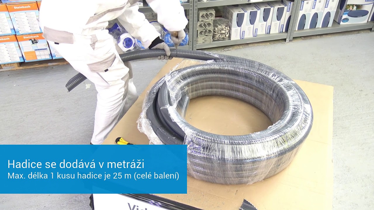Bazénová PVC flexi hadice - YouTube