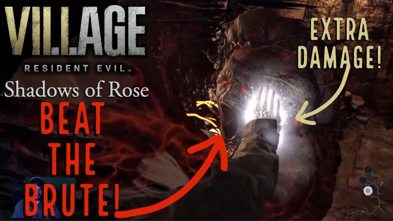 Amalgam Brute Stalker Boss Fight in RE8 Shadows of Rose - YouTube