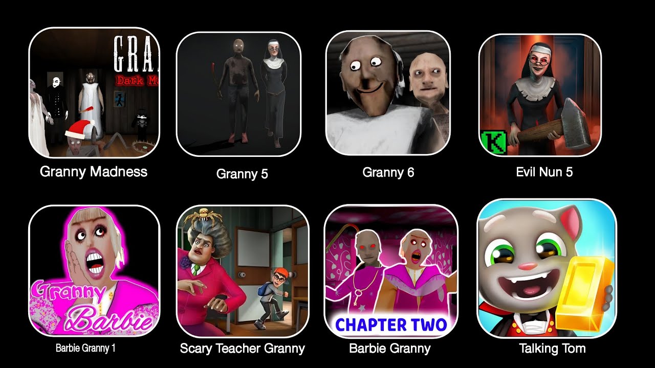 Barbie Granny 1,2,3,4,5 Evil Nun Maze Run Chapter 1 Scary Teacher 3d ...