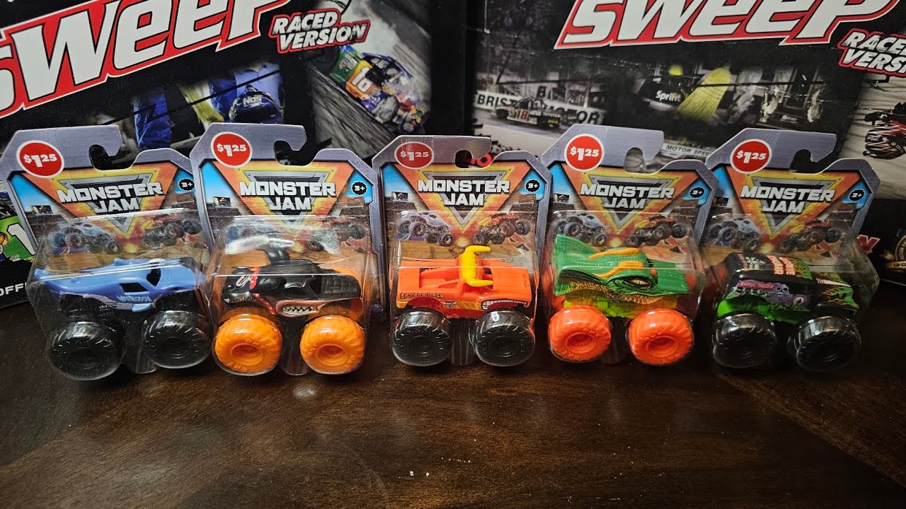 All 5 Of The Dollar Tree Monster Jam - YouTube