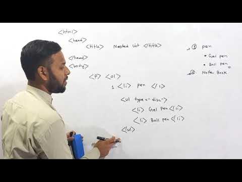 Lecture 11 | HSC ICT Chapter 4 | Html Nested List | Nested List Tag এর ব্যবহার | Jahir ICT - YouTube