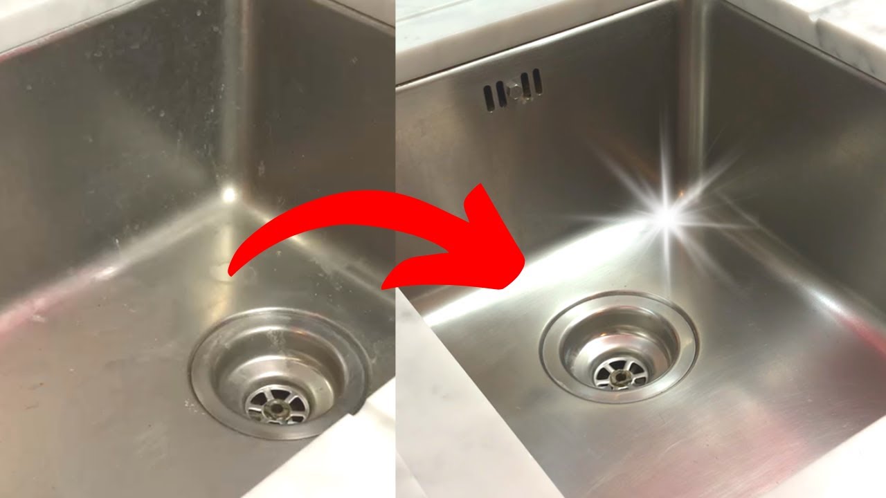 How To Keep Your Kitchen Sink Clean & Fresh - YouTube