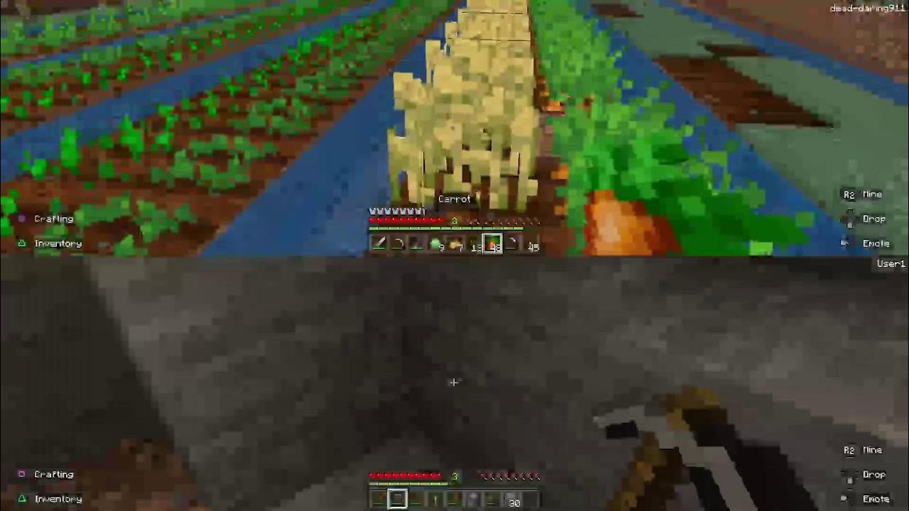 Minecraft split screen survival - YouTube