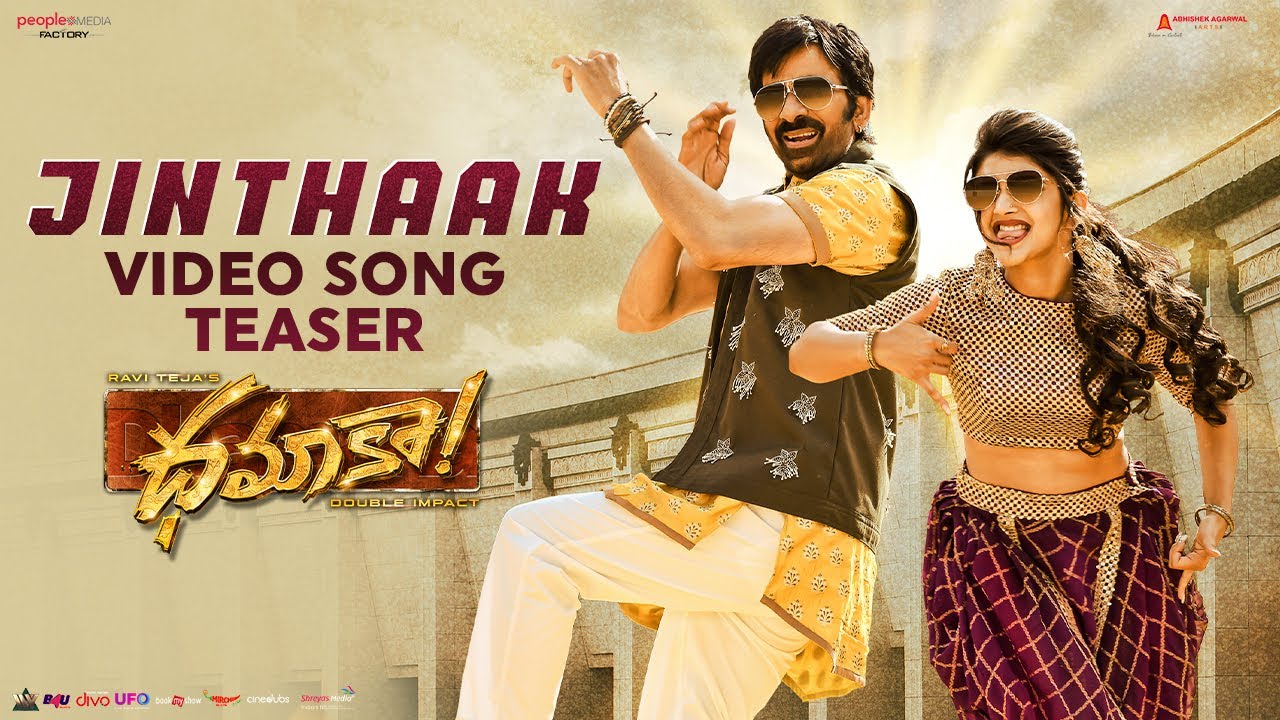 Jinthaak Video Song Teaser | Dhamaka | Ravi Teja | Sreeleela ...