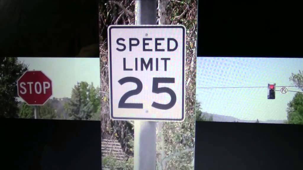 traffic signs real time recognition - YouTube