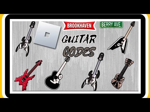 Roblox Guitar Accessories Codes For Brookhaven and Berry Avenue - YouTube