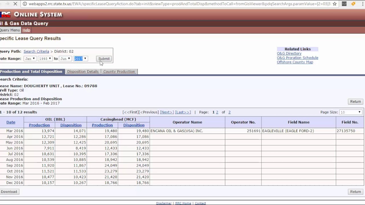 Texas RRC GIS how to investing research - YouTube