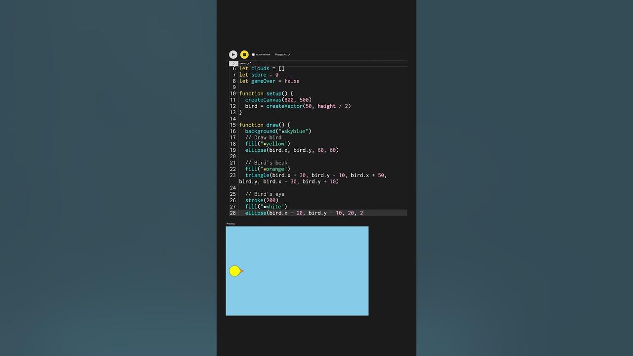 Coding Tutorial Flappy Bird Part 2 P5js Javascript Codingtutorial Youtube 