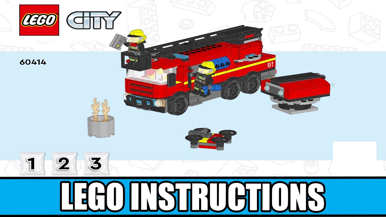 LEGO Instructions - City - 60414 - Fire Station with Fire Truck (Book 1 ...